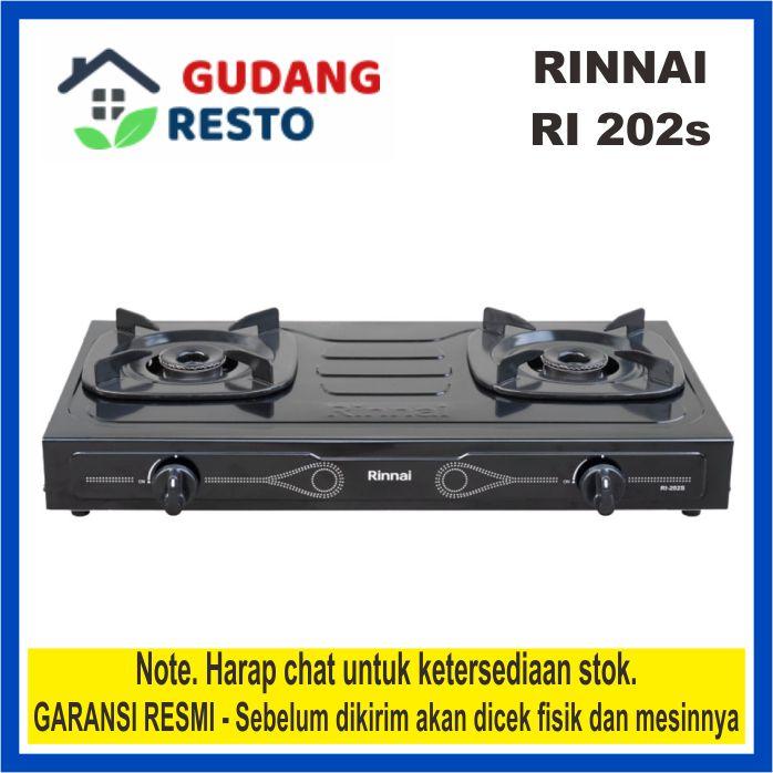 Jual RINNAI RI-202s KOMPOR GAS / LPG 2 TUNGKU / MATA TEFLON RI202s / RI ...