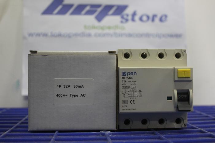Jual ELCB 1P+N 32A 30mA-BCP-ELCB2004-OL7-63-OPEN - Kab. Bekasi - Bina ...