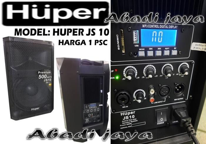 Jual speaker aktif huper js 10 huper js10 harga 1 buah garansi resmi ...