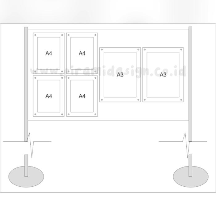Jual Papan Informasi Stainless A3 dan A4 - Kota Surabaya - Piramida ...