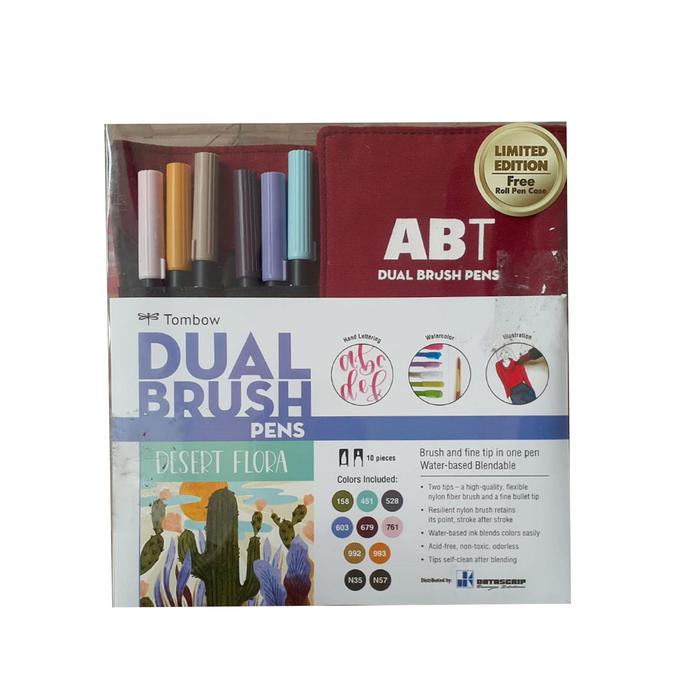 Jual Tombow Brush Abt Dual Tip Set 10 Pastel Coloring Painting Mewarnai ...