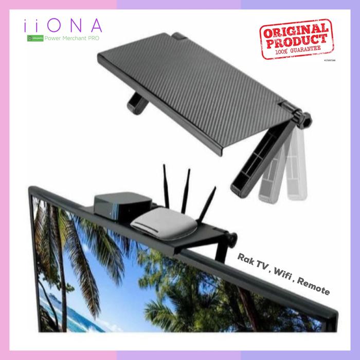 Promo RAK BRAKET Bracket TV Remote Wifi Router Hanger Monitor TV ...