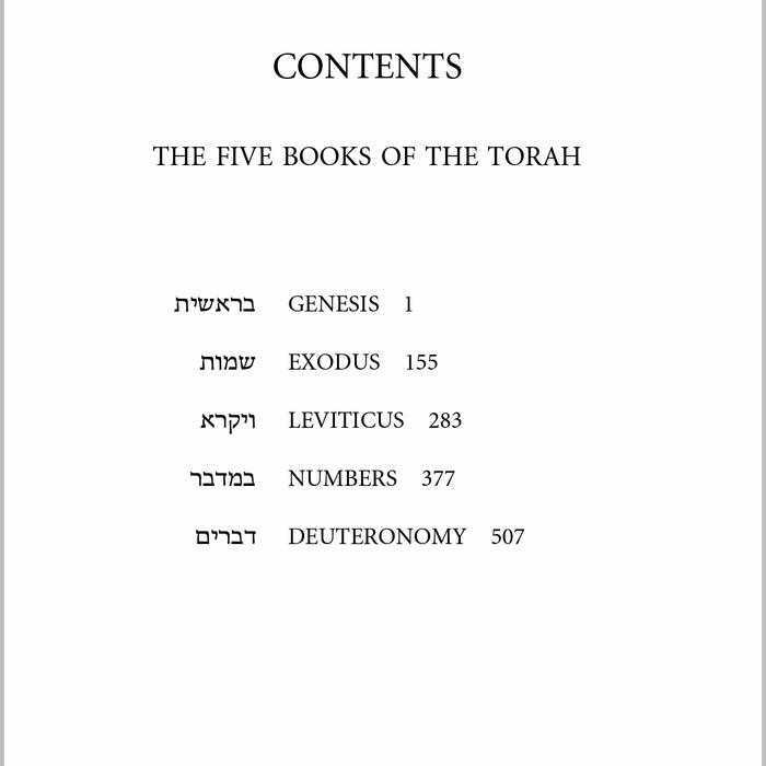 Jual The Torah: The Five Books Of Moses (lima Kitab Taurat Musa) Di ...