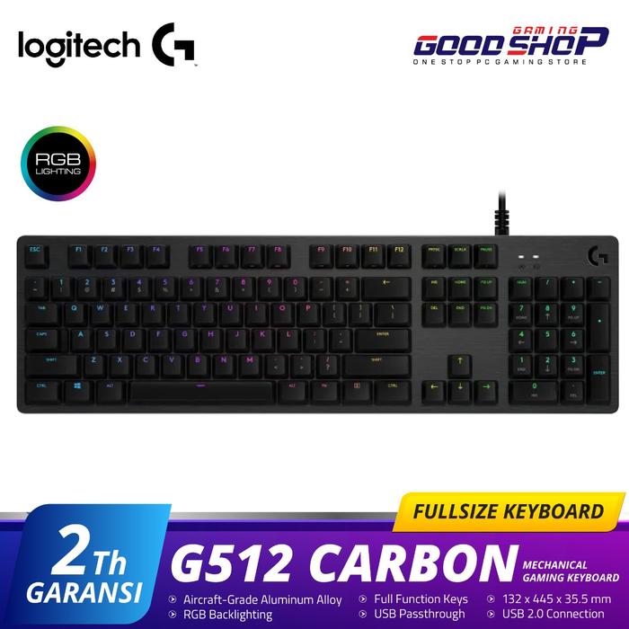 Jual Logitech G512 Mechanical Gaming Keyboard - Merah - Jakarta Pusat ...