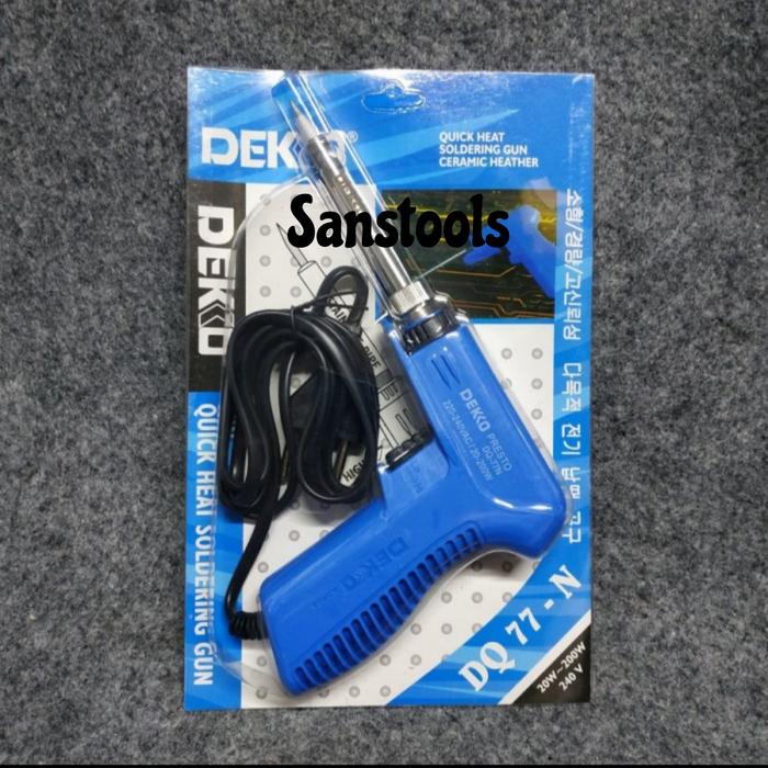 Jual dekko DQ-77N soldering iron gun solder pistol tembak 200w deko DQ77N - Jakarta Barat ...