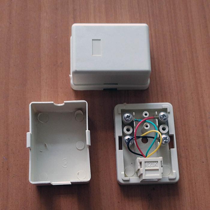 Jual Konektor Telepon PSTN (Roset Box) [1Port Pin RG-11 / 4 Socket ...