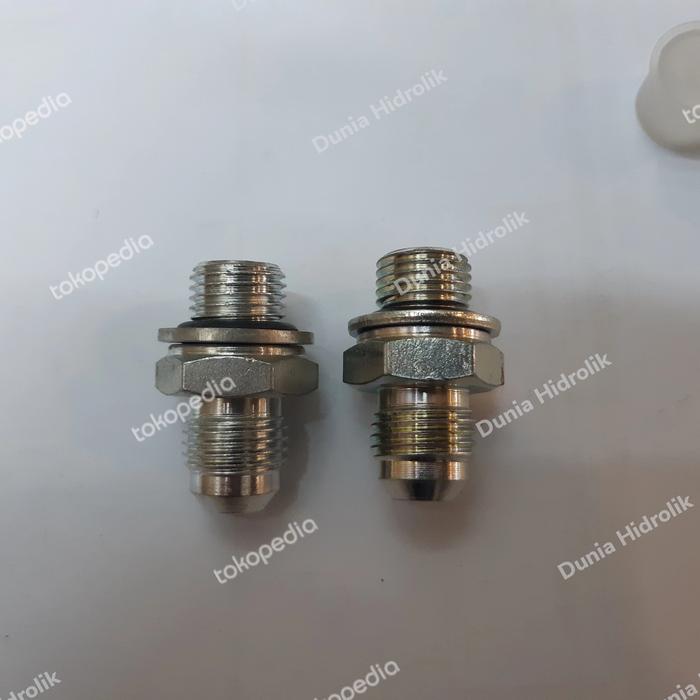 Jual DOUBLE NEPPLE 3/8" BSP ORING x JIC / DOBEL NEPEL JIC x BSP ORING ...