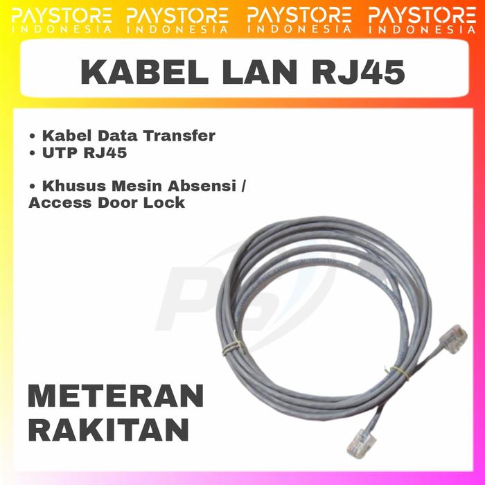 Jual Kabel Data UTP LAN RJ45 CAT 5/6 kabel Transfer Data Mesin Absensi ...