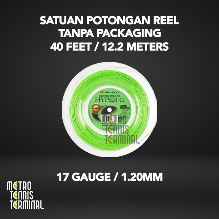 Jual Solinco Hyper G Soft 16 / 17 /18g String ( Senar Raket Tenis ) - 17g Satuan - Jakarta Pusat ...