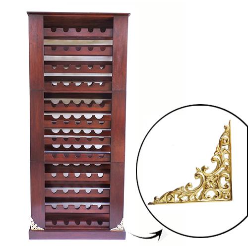 Jual Lemari Wine / Rak Minuman / Wine Rack - 5x12 dgn Plat Decor ...