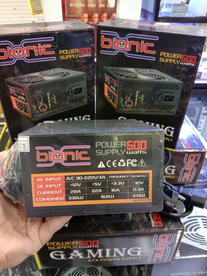 Jual Power Supply PC Atx Gaming Standart 500W Bionic - Kota Surabaya - PojokITcom Pusat IT Comp ...