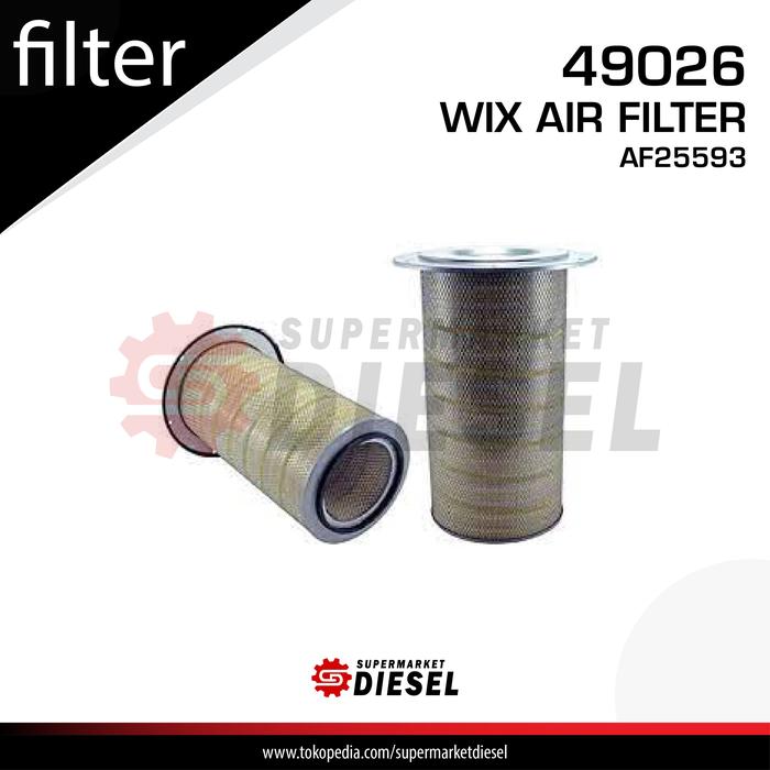 Jual WIX 49026 AIR FILTER / FLEETGUARD AF25593 / AF 25593 - Jakarta ...