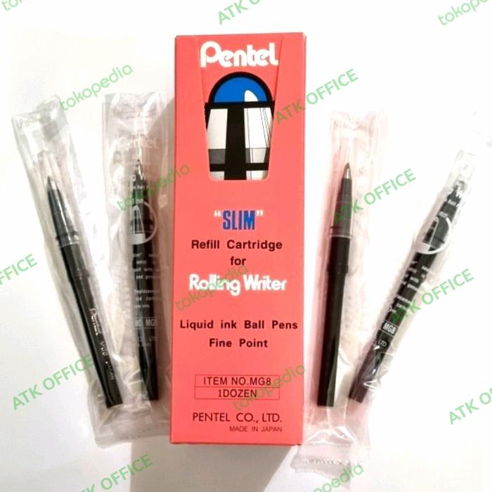 Jual Pentel Isi Pen Rolling Writer MG8 / Roller Pen Refill for RS3BR TR 440 - Jakarta Utara ...