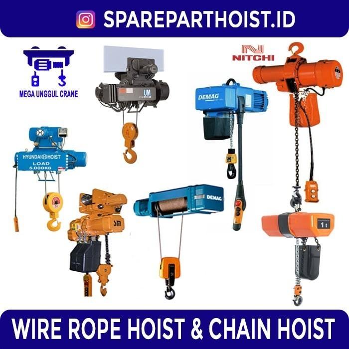 Jual Chain Hoist Nitchi 5 Ton Lifting 10 meter naik turun hoist crane ...