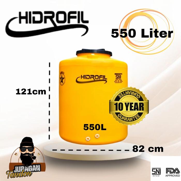 Jual Tandon Air /Toren Air /Tangki Air - HIDROFIL 550 Liter (Invoice ...