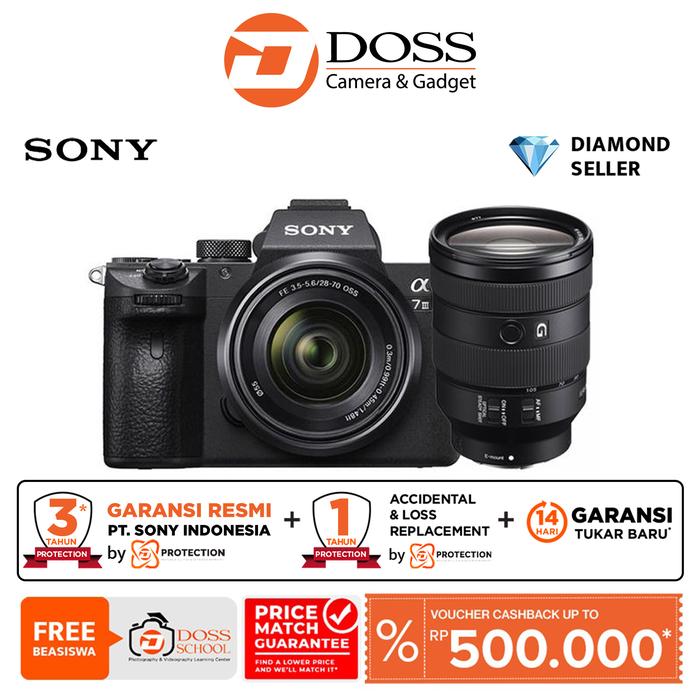 Promo Sony A7III Sony Alpha A7 III Kit 28-70mm + Lens FE 24-105MM A 7M3 a7M3 Cicil 0% 3x ...