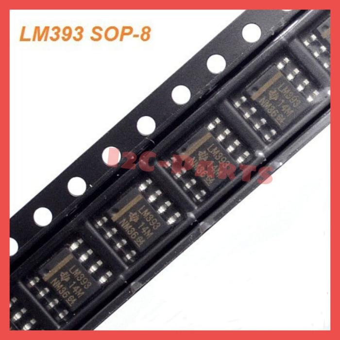 Jual LM393 SMD IC LM393D LM393DR Dual Differential Comparator SOP-8 ...
