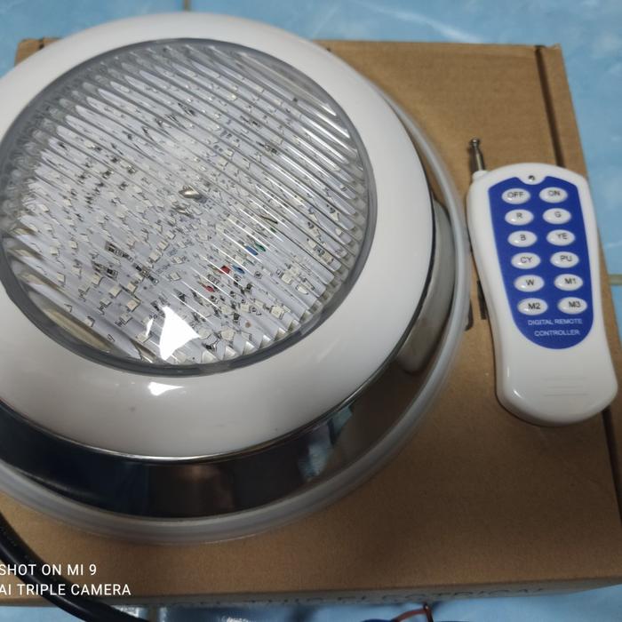 Jual lampu kolam led 12w stainless rgb warna warni - lampu kolam sja ...