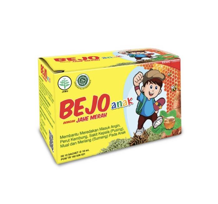 Jual Bejo anak jahe merah per sachet ( meredakan masuk angin anak ...