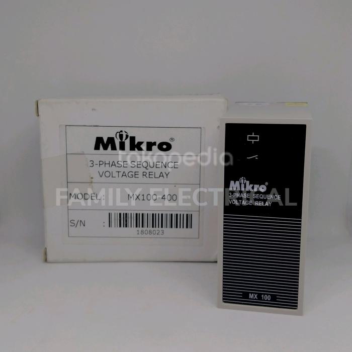 Jual MIKRO MX100-400 3-PHASE SEQUENCE VOLTAGE RELAY - Jakarta Barat ...