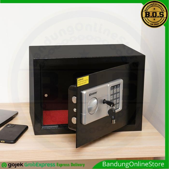 Jual Brankas Besi Krisbow 25ek Brankas Mini Cash Box Safe Deposit Hitam ...
