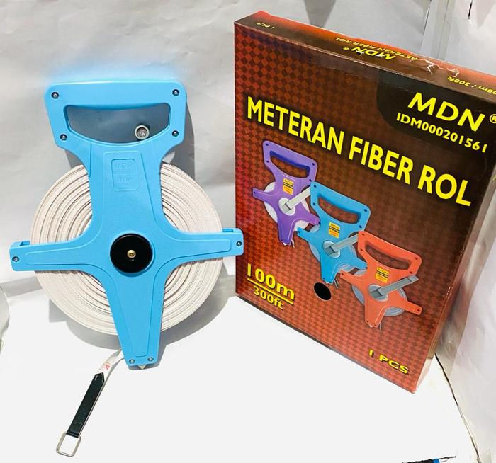 Jual Meteran Tancap 100 meter / Meteran Tombak / Meteran fiber Rol 100m ...