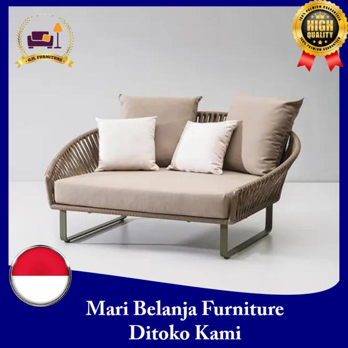 Jual Sofa Minimalis Kursi Sofa Teras Sofa Bed Rangka Besi Outdoor ...