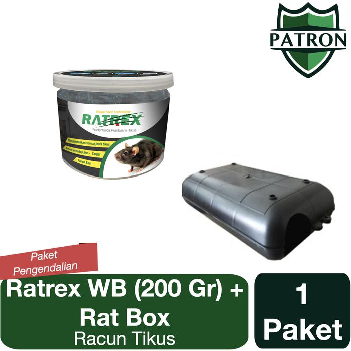 Jual Paket Pembasmi Koloni Tikus - Tanpa Bau - Ratrex 200 Gr + Kotak ...