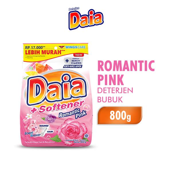 Promo Daia Deterjen Bubuk Romantic Pink 800 gr - - Wings Official Store | Tokopedia