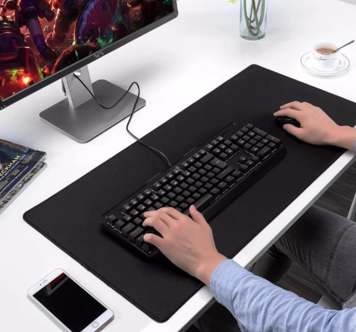 Jual MOUSEPAD GAMING HITAM POLOS PANJANG BESAR LARGE / MOUSE PAD 70 X ...