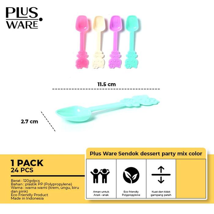 Promo Plusware Sendok Dessert Party Mix Colour - Jakarta Barat ...