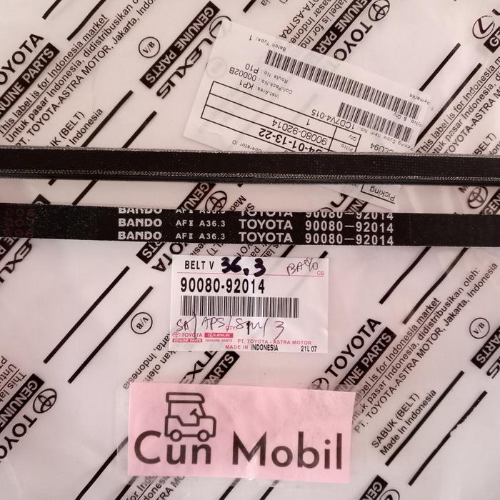 Jual Fan Belt Kijang Kapsul Carburator untuk AC A36,3 Original 90080 ...