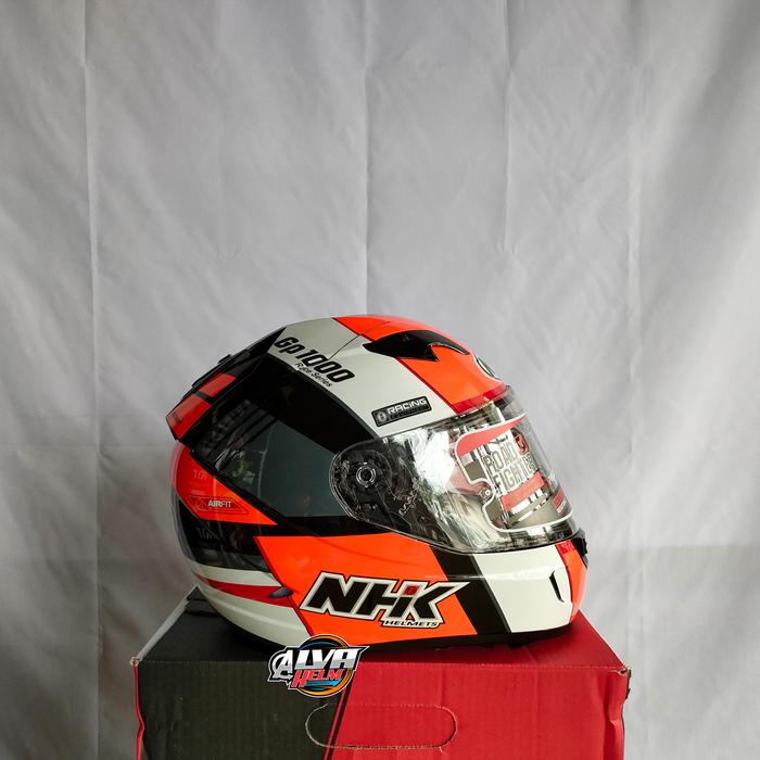 Jual helm nhk full face gp 1000 motif airfit race orange - Kota Bekasi ...