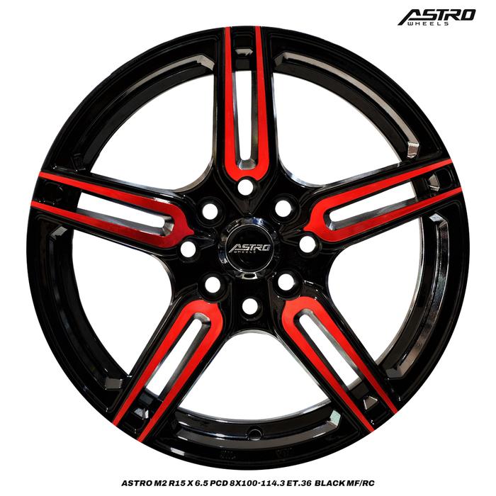 Promo Velg Mobil ASTRO Wheels M2 15x6.5 8x100/114.3 ET 36 Black MF/RC ...