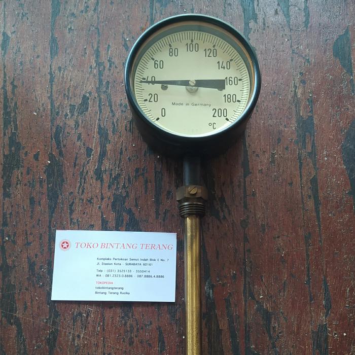Jual Thermometer Armatherm 4" inch 0-300C drat 1/2" / Temperature Gauge ...