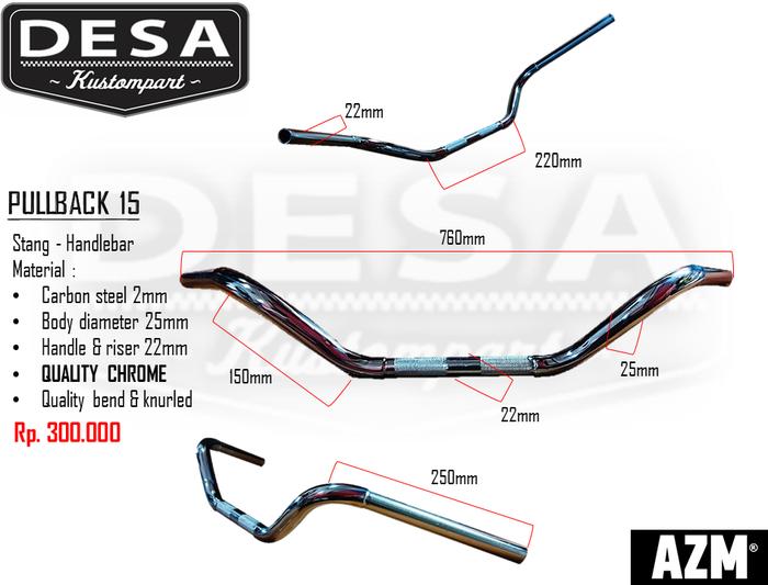 Promo Stang - Handlebar Cross Pullback - CHROME 22-25 - Kota Bekasi ...