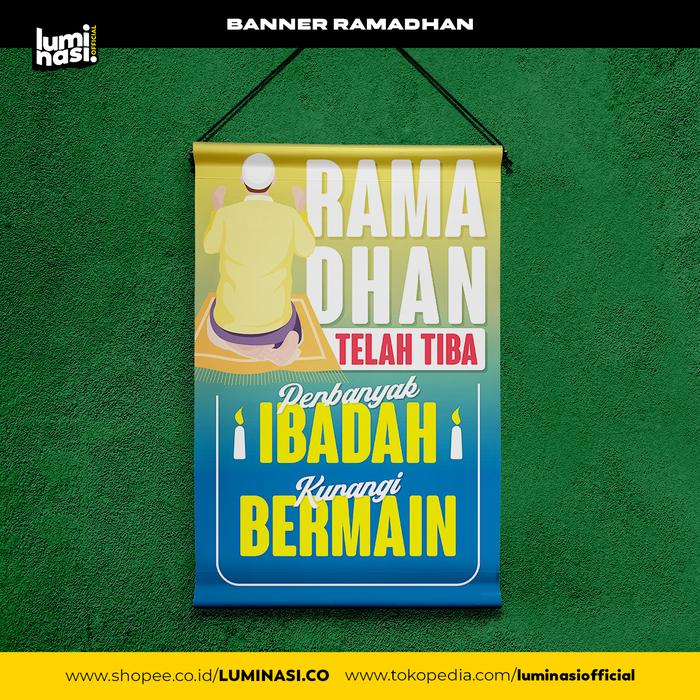 Jual Rontek Ramadhan | Banner Ramadhan | Spanduk Ramadhan 60x90cm ...