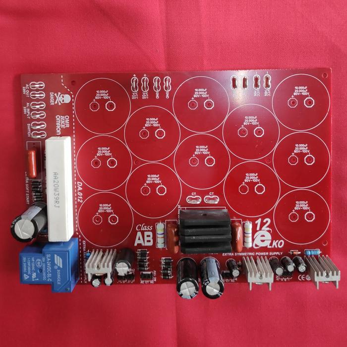 Jual kit psu isi 12 elko psu 12 elko class AB + PSU simetris + PSU ...