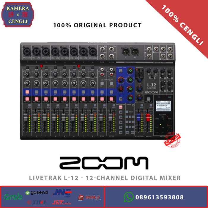 Promo Zoom LiveTrak L 12 / L12 - Channel Digital Mixer & Multitrack ...