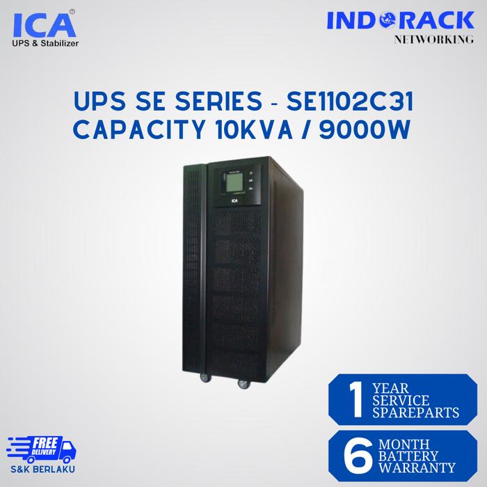 Jual ICA UPS SE Series Type 10KVA / 9000W - SE1102C31 3 Phase Online ...