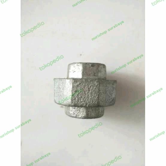 Jual Watermur besi 3/4 / watermoor / water mur union besi galvanis 3/4 ...