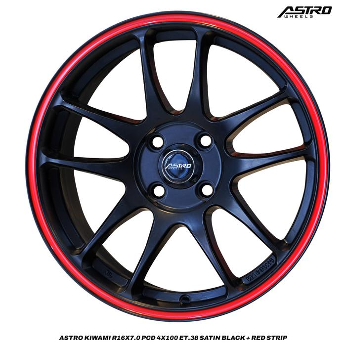 Promo Velg Mobil ASTRO Wheels Kiwami 6094 16x7.0 4x100 Et38 Satin Black ...