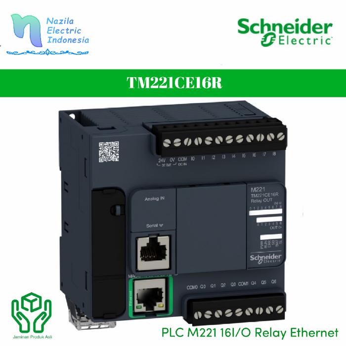 Jual Schneider PLC TM221CE16R Modicon M221 16 I/O Relay Output Original ...