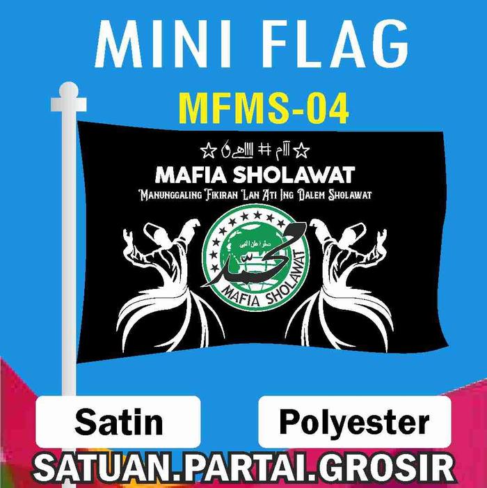 Jual MINI FLAG MAFIA SHALAWAT/BENDERA MAFIA SHOLAWAT/ BENDERA FULL ...