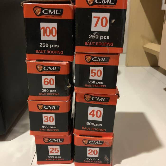 Jual BAUT ROOFING 12x 70 / 7 CM SEKRUP BAJA RINGAN SKRUP ATAP SPANDEK ...