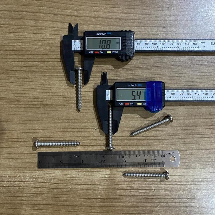 Jual Sekrup Stainless Tapping Pan Screw PAB #12 x 2" Inch PH M12 x 50 ...