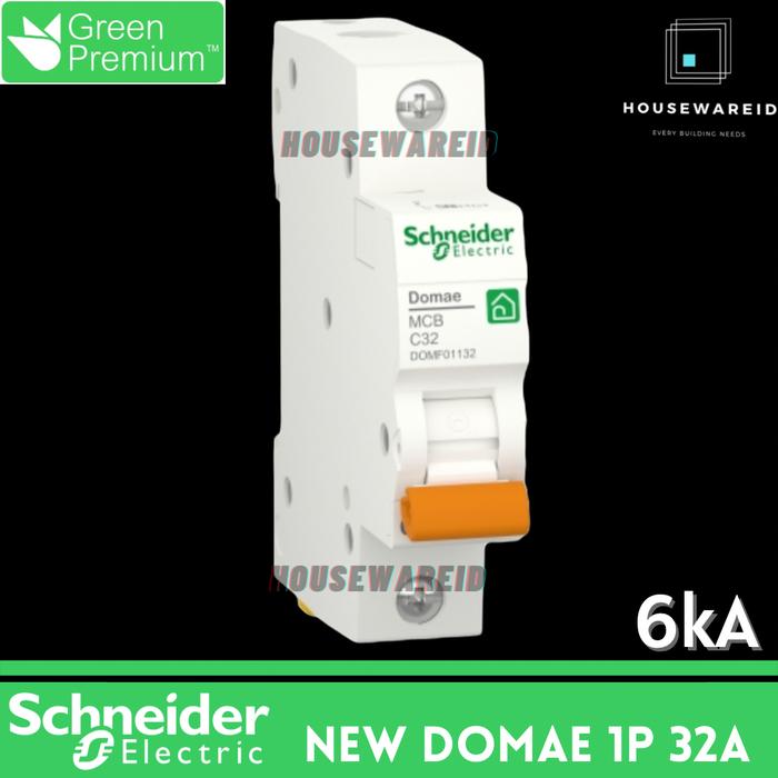 Jual MCB 1p 32a 1Phase 32 Ampere DOMF01132 Schneider New Domae 6kA Original - Jakarta Pusat ...