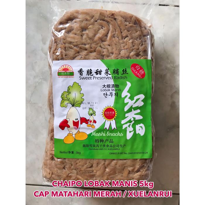 Jual Lobak Manis Chaipo Caipo Cap Matahari Merah 5kg / Choiphu Choifu ...