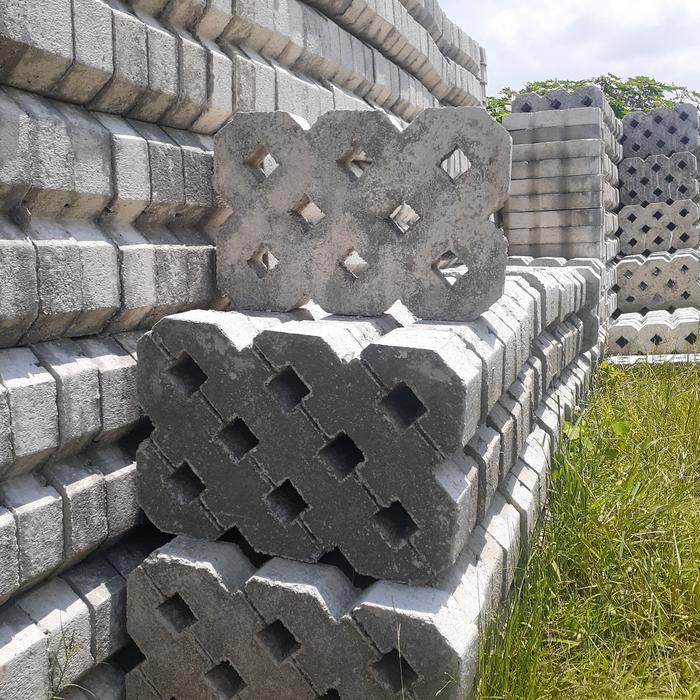 Jual grassblock grass block paving lubang pavingblock hidrolik conblock ...