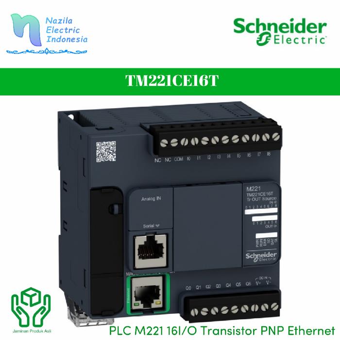 Jual Schneider Modicon TM221CE16T PLC M221 16 I/O Ethernet TM221 ...